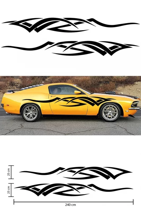 Car Side Door Sticker – Car Sticker – Car Decal – Tribal Sticker ...