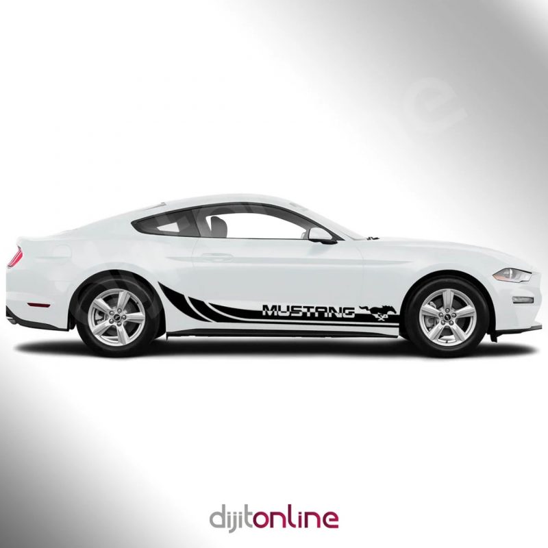 Mustang Side Stripes / Side Graphics decals set, for Ford Mustang 2015 ...